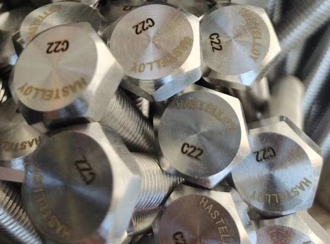 C22 Bolt And Nut Assembly / Hastelloy Hex Bolt C / W Hex Nut และเครื่อง ...