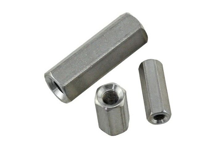 SS / CS Hex Lock Nut, Hex Coupling Nuts มาตรฐาน DIN ANSI / ASME